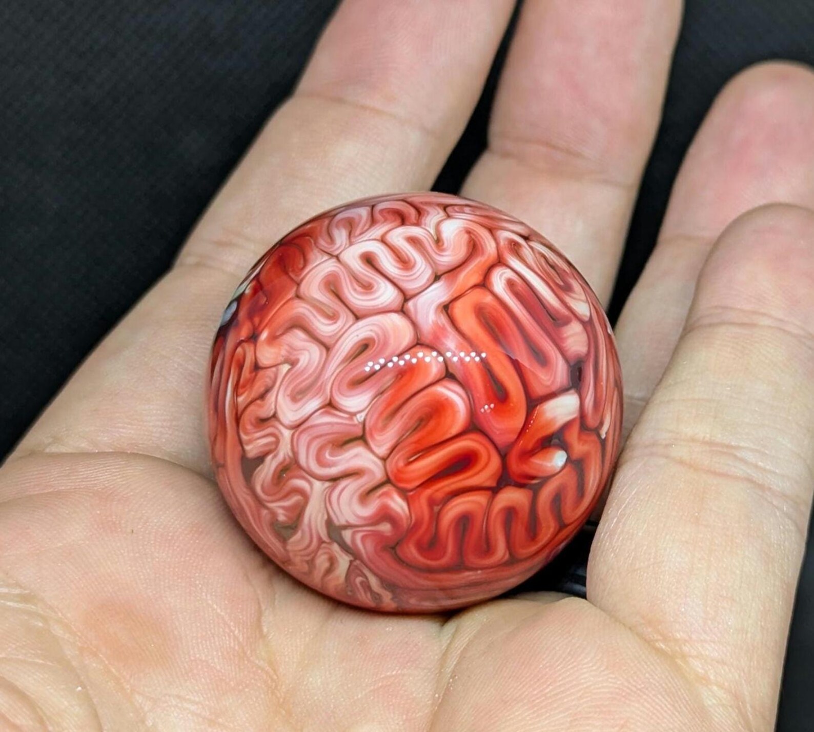 Brain Marbles UV GLOW 1" & 1.5", Play Marbles, Collectible Art, Glass ...