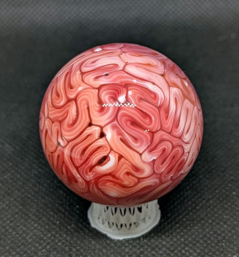 Brain Marbles 1" & 1.5", Play Marbles, Collectible Art, Glass Art ...