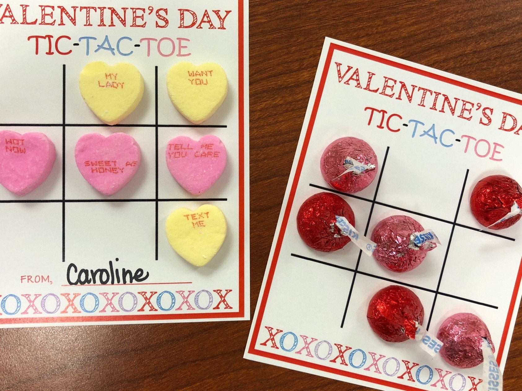 Printable Valentines Day Tic Tac Toe Boards - Etsy UK