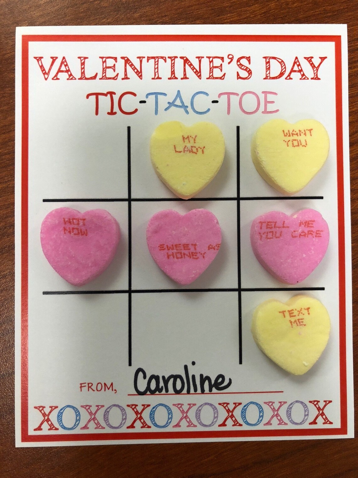 Printable Valentines Day Tic Tac Toe Boards - Etsy UK