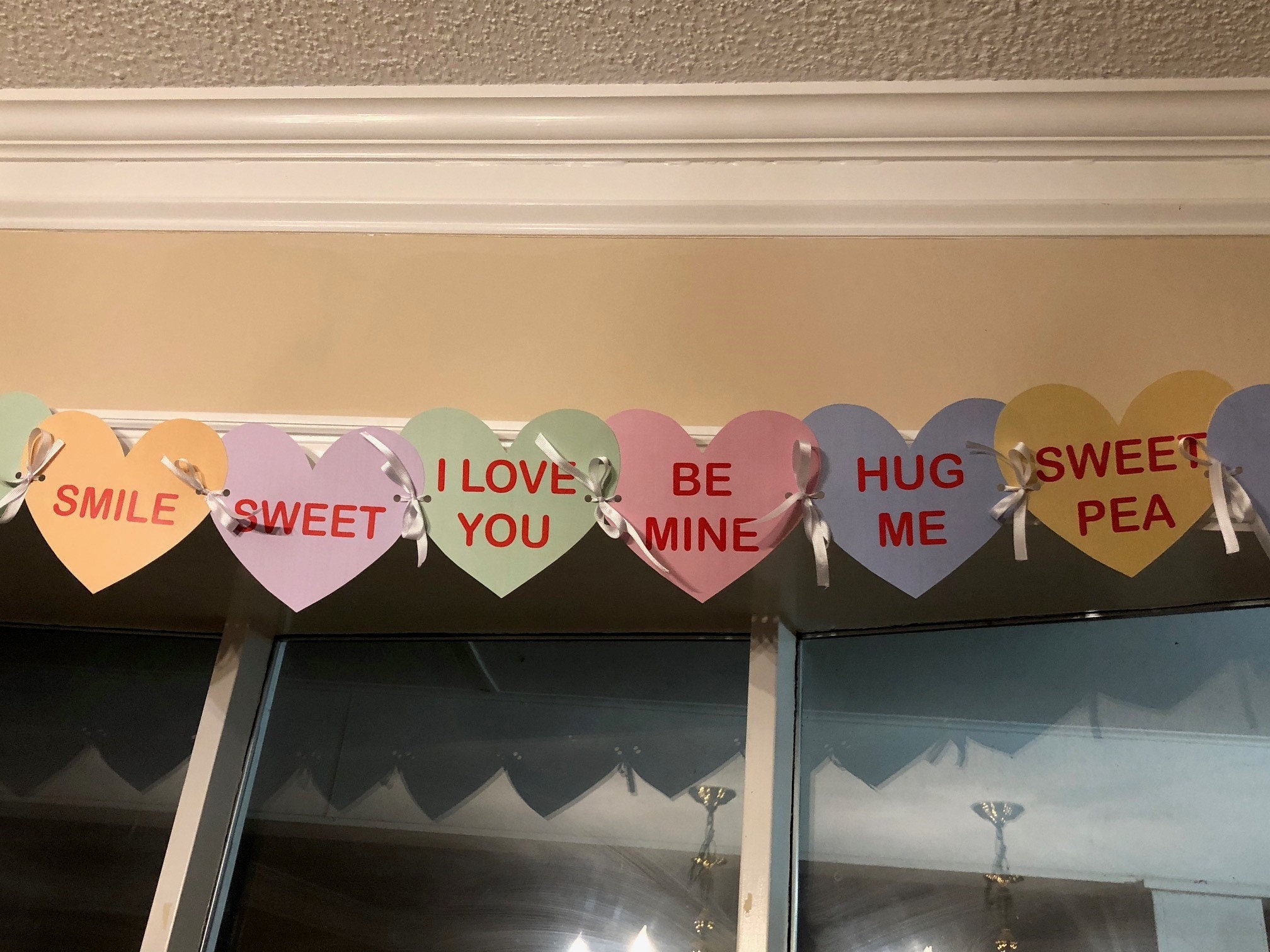 Printable Candy Heart Valentines Banner - Etsy