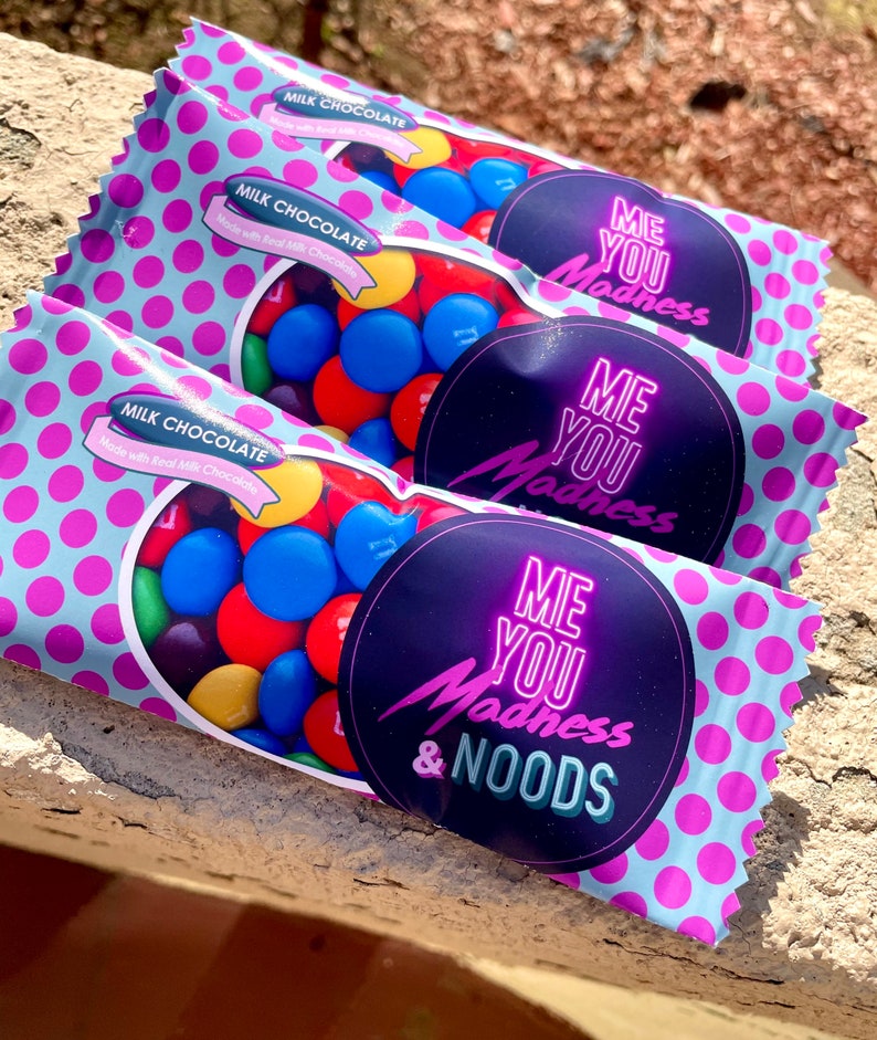 Custom Chocolate Candy Labels/candies Plain or Peanut - Etsy