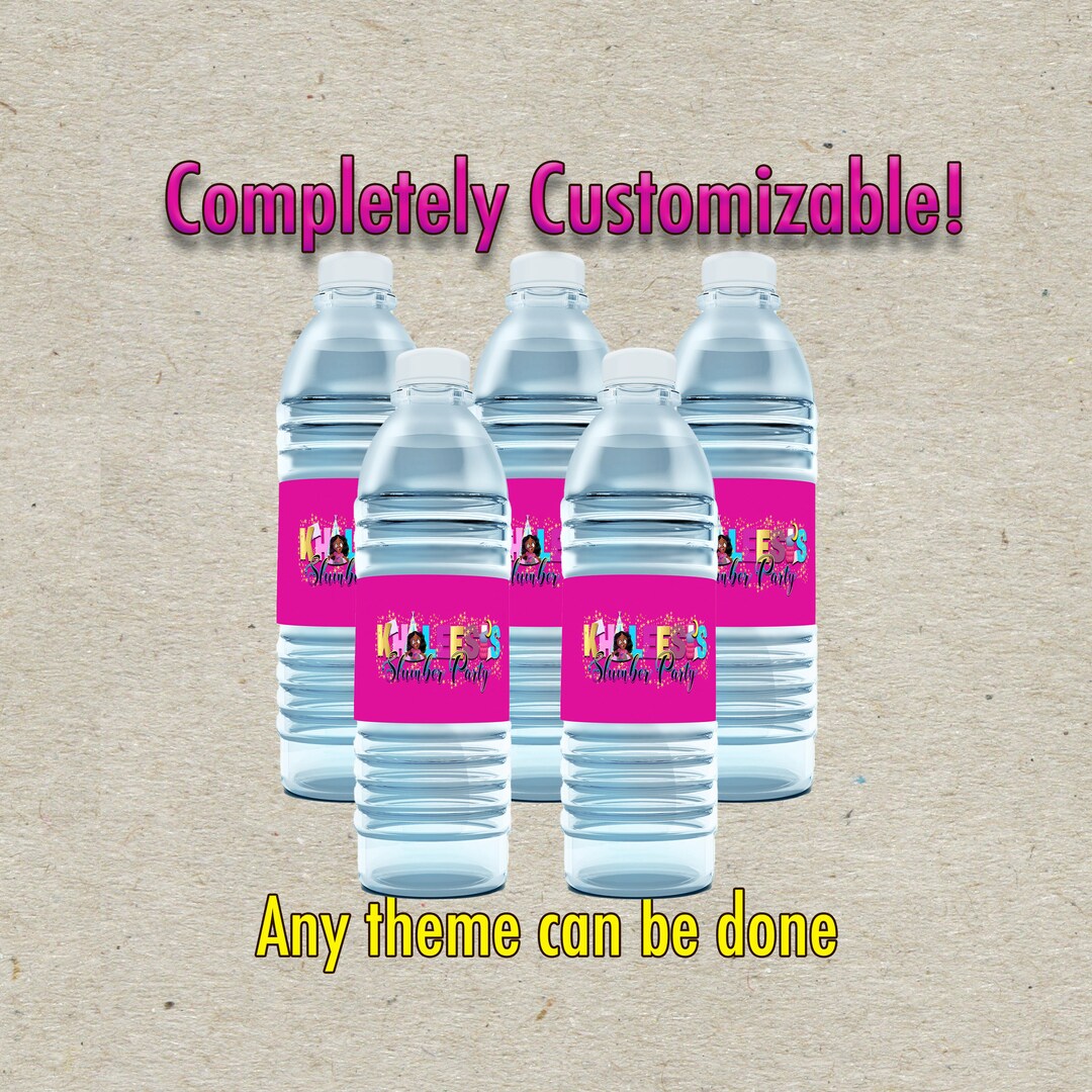 Custom Water Bottle Labels - Etsy