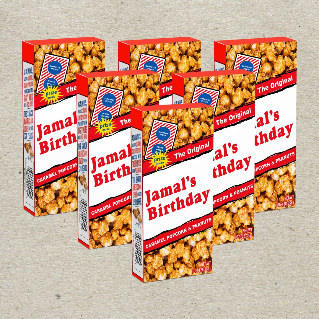 Custom Caramel Popcorn Cover - Etsy