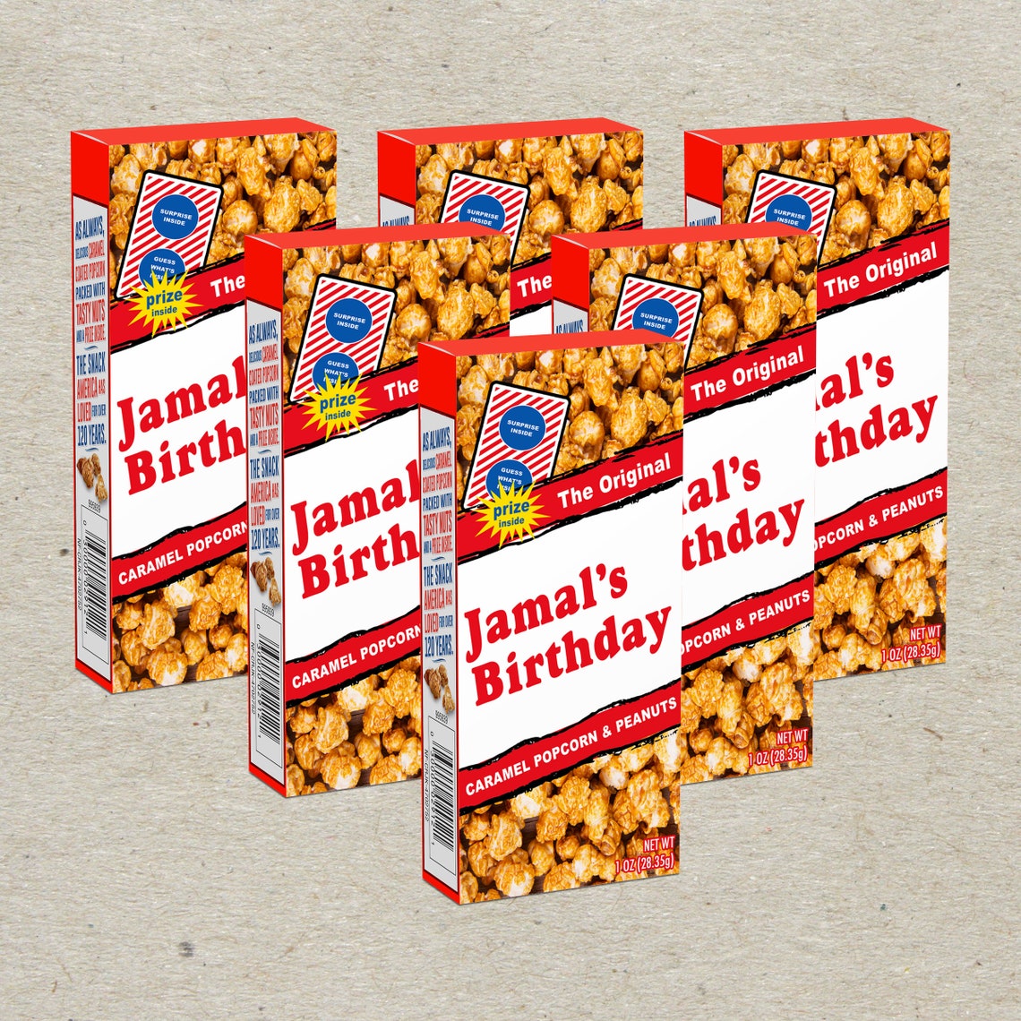 Custom Caramel Popcorn Cover - Etsy