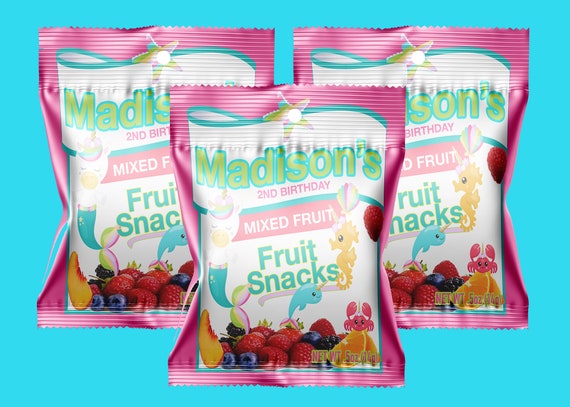 Custom Fruit Snacks | Etsy