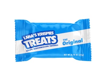 Custom Rice Krispy Party Favors, Custom Party Treats, Personalized Rice ...