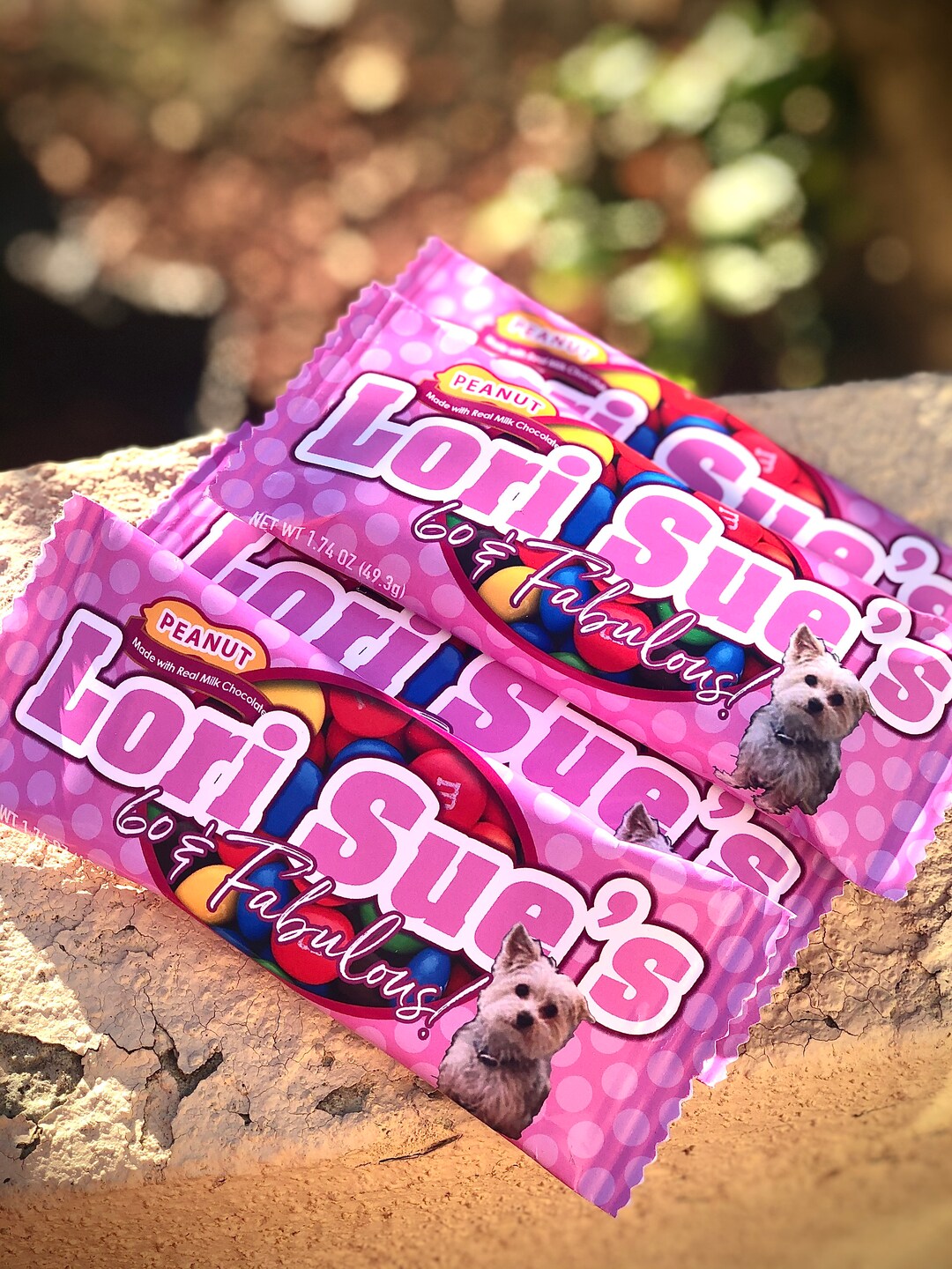 Custom Chocolate Candy Labels/candies Plain or Peanut - Etsy