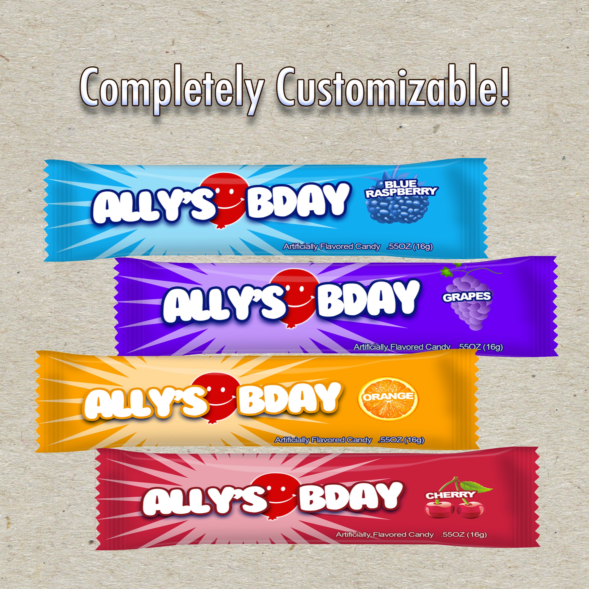 Custom Taffy Candy - Etsy