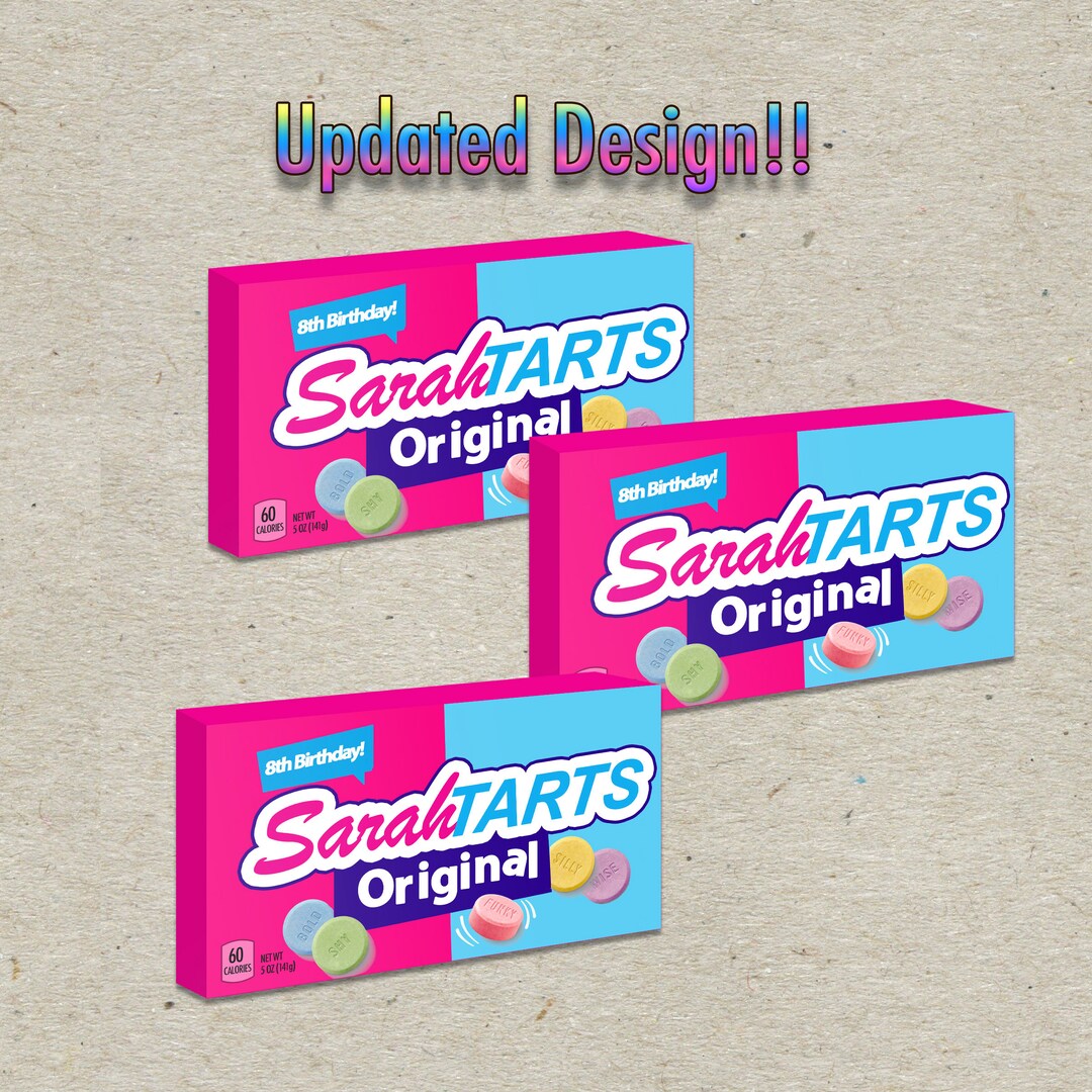 Custom Candy Tart | Box or Roll - Etsy