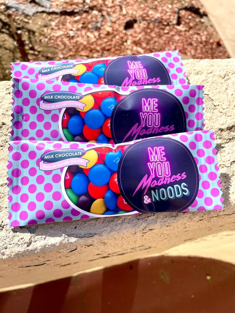 Custom Chocolate Candy Labels/candies Plain or Peanut - Etsy