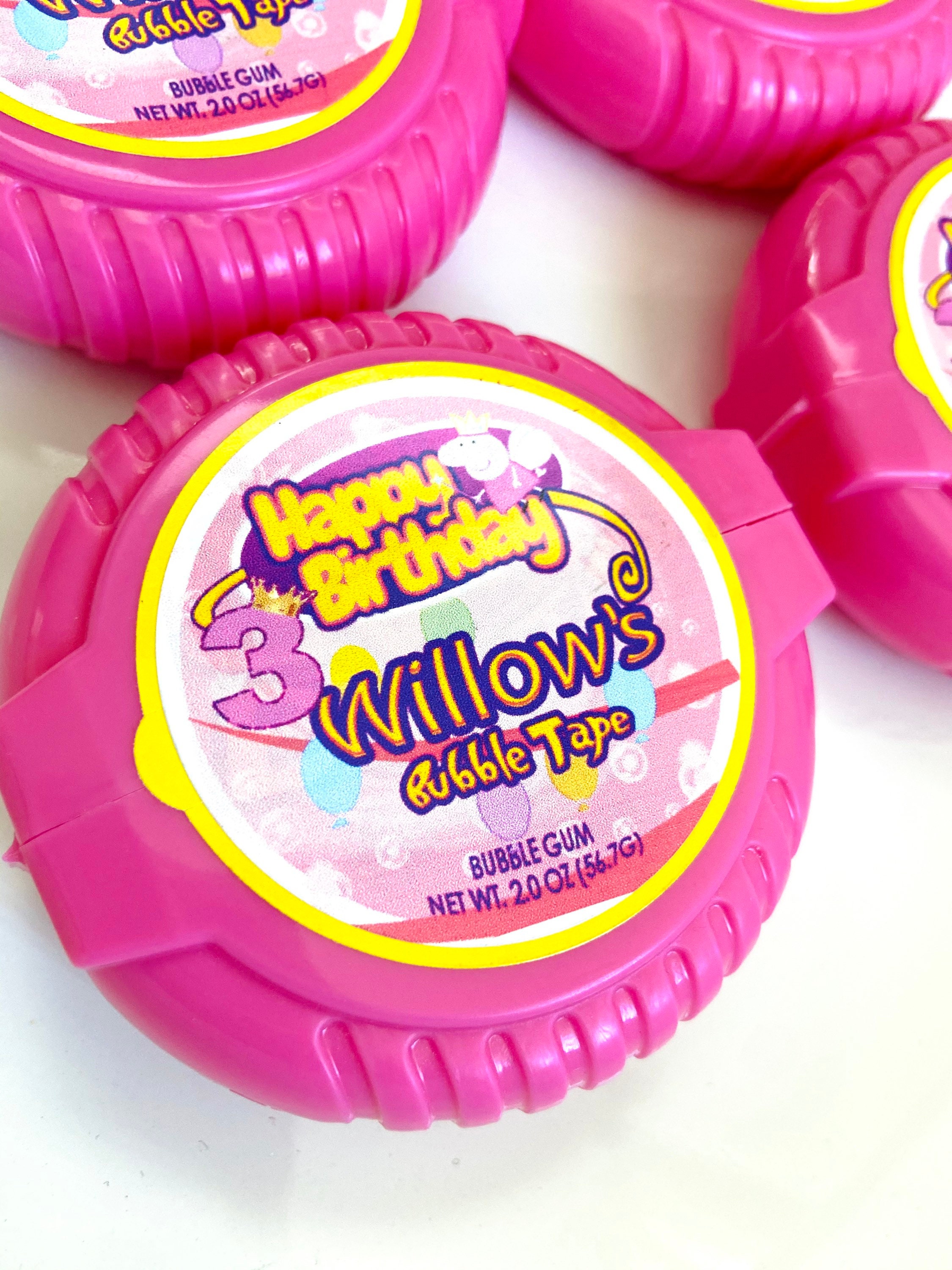 Custom Bubble Tape Labels / Candy Treats / Party Favors/ | Etsy