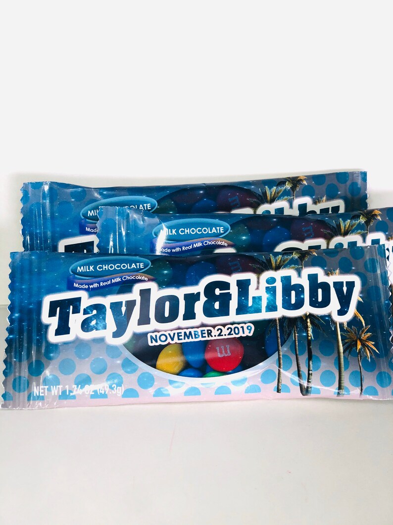 Custom Chocolate Candy Labels/candies Plain or Peanut - Etsy