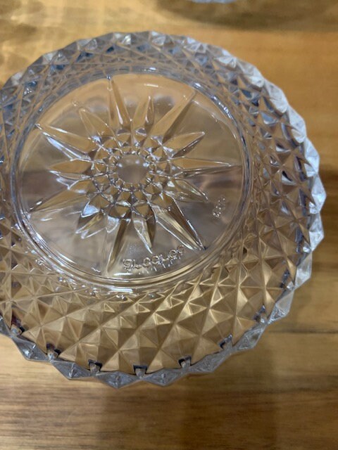 Set of Vintage Arcoroc Diamant Cristal D'arques Durand Crystal Berry ...