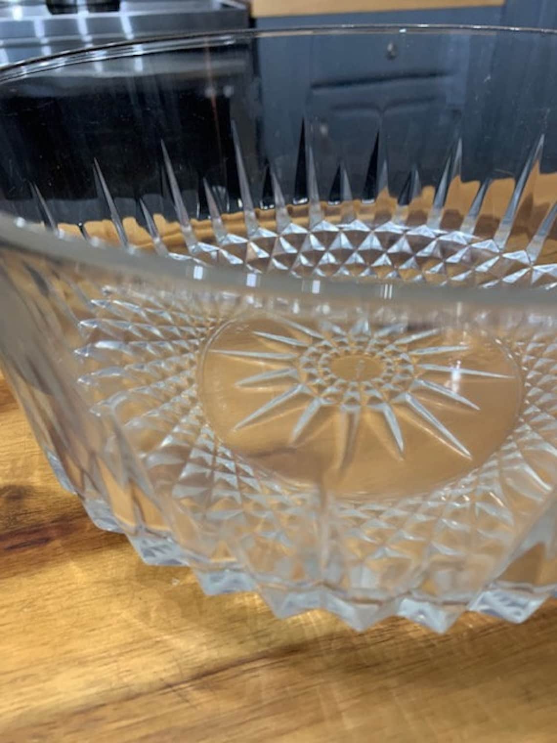 Set of Vintage Arcoroc Diamant Cristal D'arques Durand Crystal Berry ...