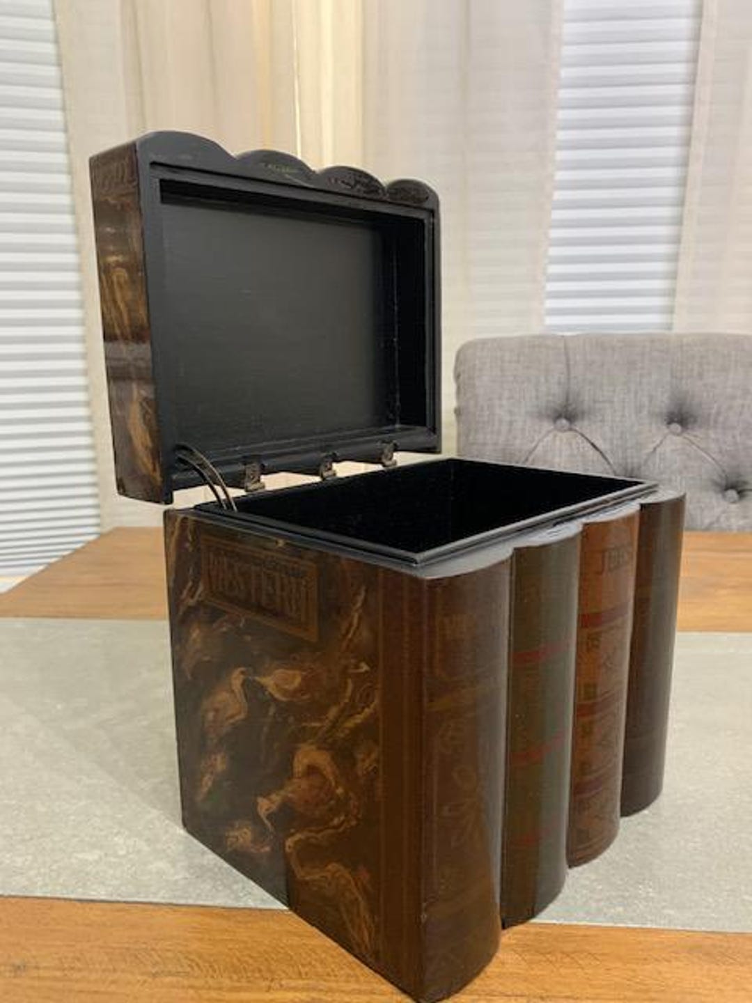 Handsome Faux Book Display Storage Box, Storage Cases, Stackable ...