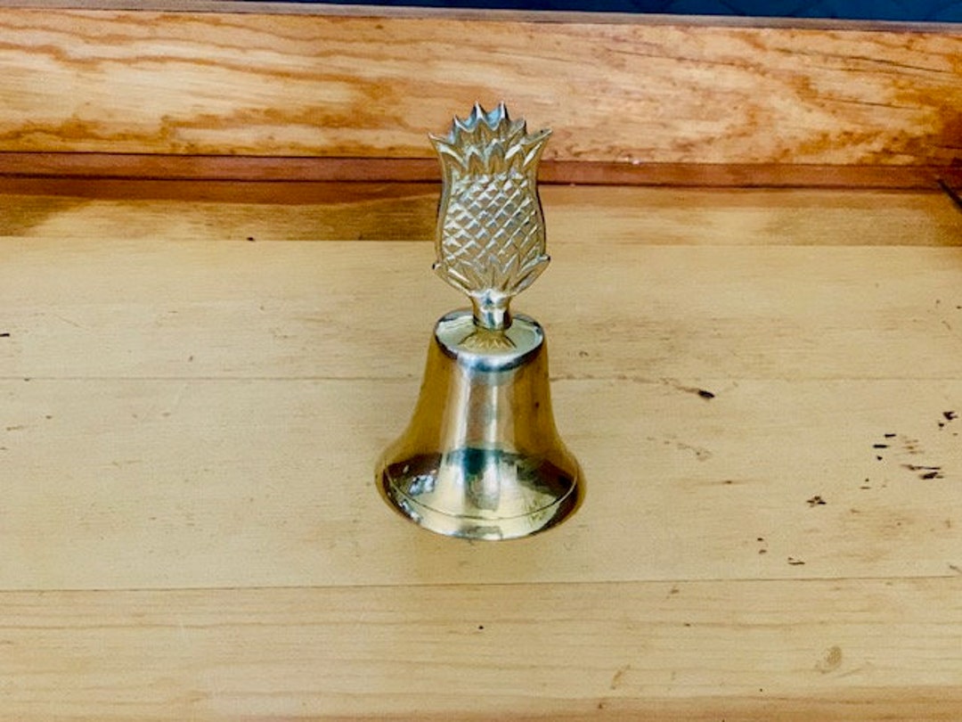 Adorable Vintage Solid Brass, Bell W/pineapple Design, Dinner Bell ...