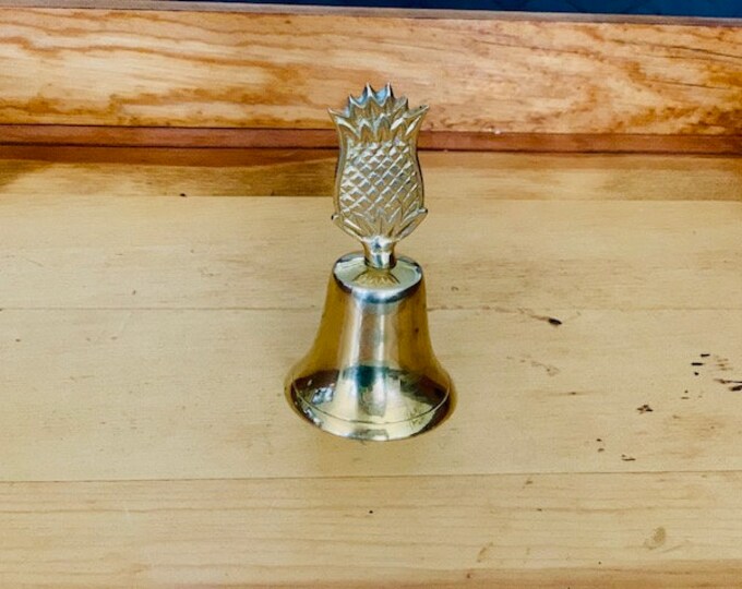 Adorable Vintage Solid Brass, Bell W/pineapple Design, Dinner Bell ...