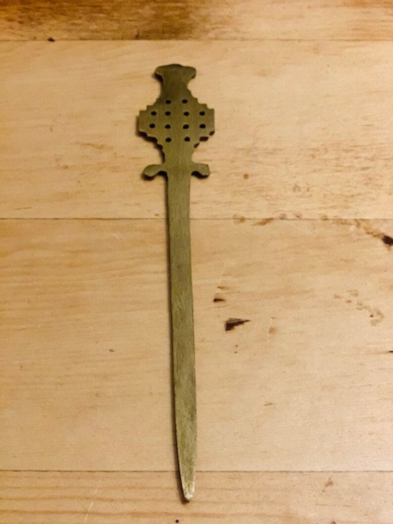 Vintage Design Letter Openers Brass Decorative 8 Floral, 8 Jerusalem ...