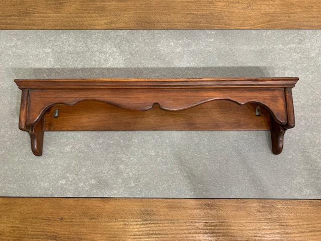 Rustic Wooden Shelf, Farmhouse Country, Wood Decor, Rustic Decor ...