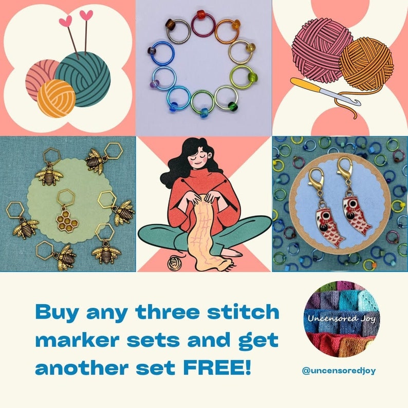 Stitch Marker Set mermaids Tears Snag Free - Etsy