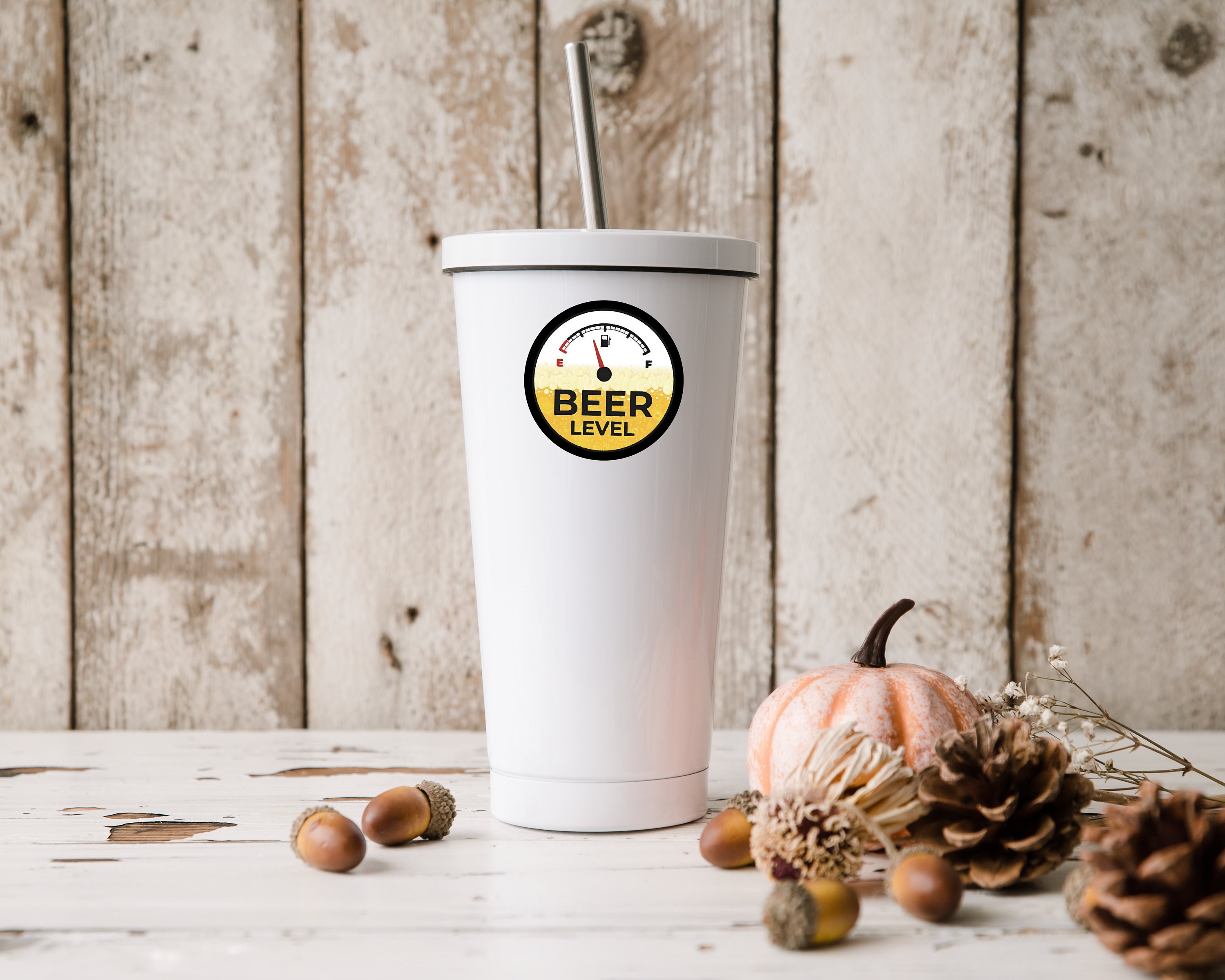 Beer Level Sticker, Garage Fridge Sticker, Full Empty Beer Decal, Beer ...