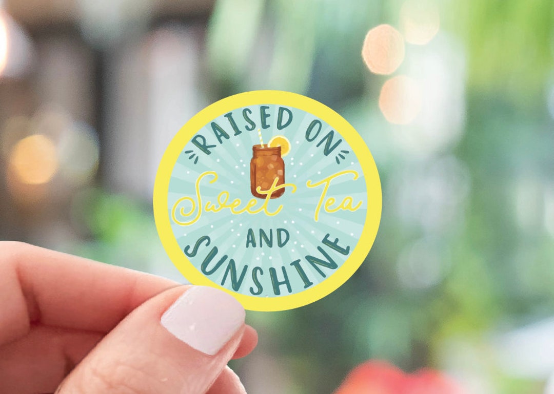Sweet Tea Sticker, Sweet Tea Decal, Water Bottle, Laptop, Notebook ...