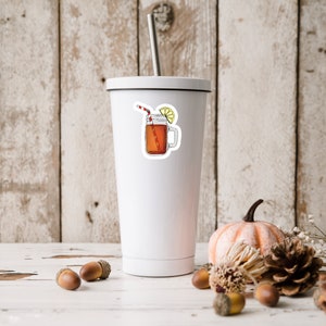 Iced Tea Sticker, Iced Tea Decal, Water Bottle, Laptop, Notebook, Phone ...