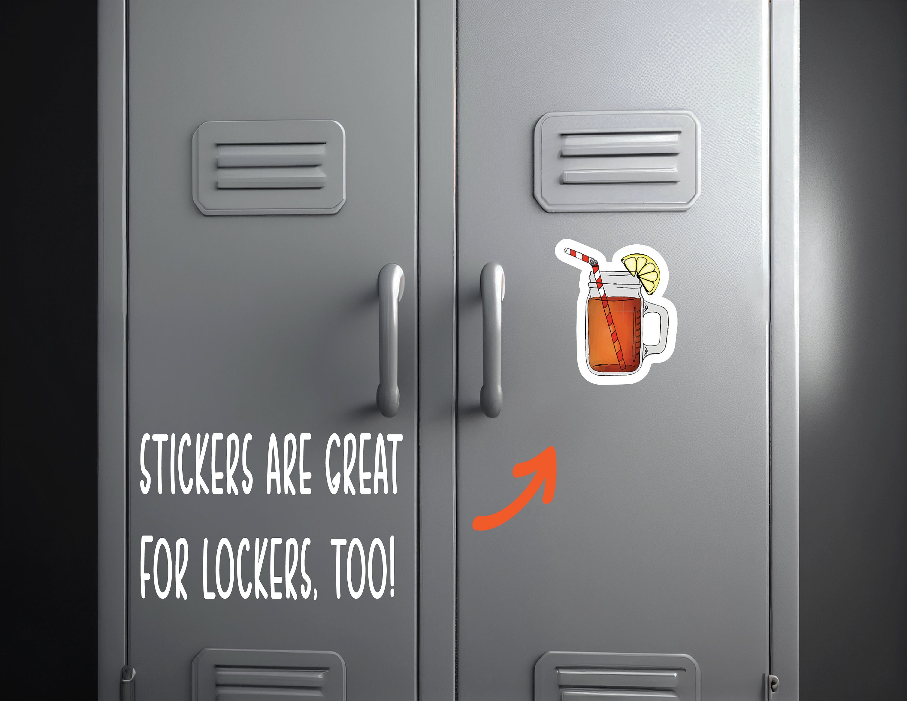 Iced Tea Sticker Iced Tea Decal Water Bottle Laptop - Etsy