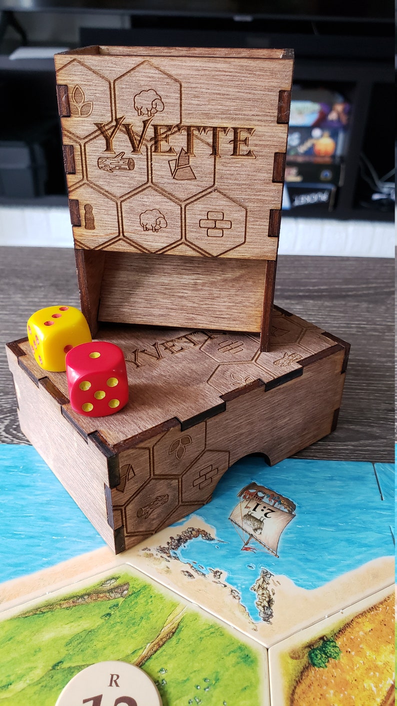 Catan Dice Tower Gift to Roll Dice for Board Gamers Catan | Etsy