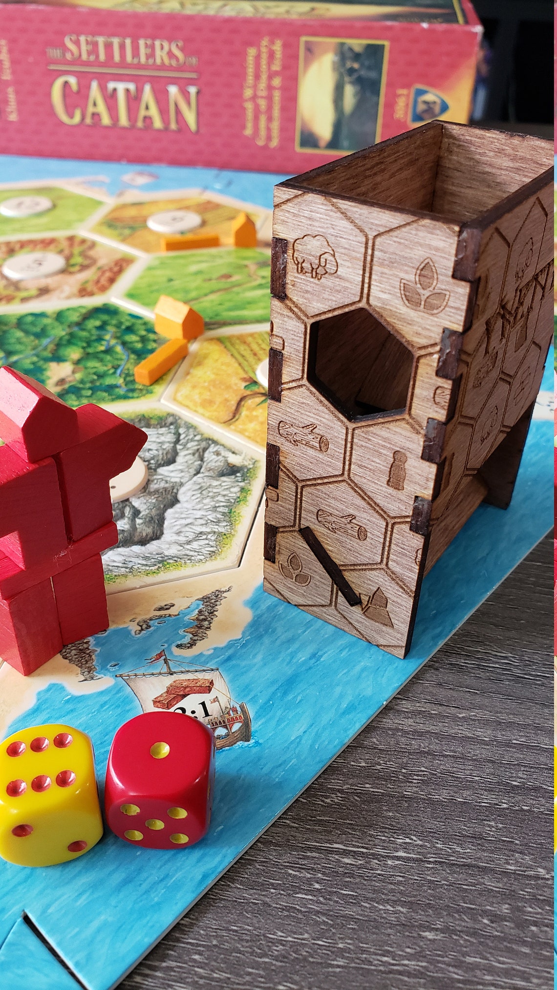 Catan Dice Tower Gift to Roll Dice for Board Gamers Catan - Etsy