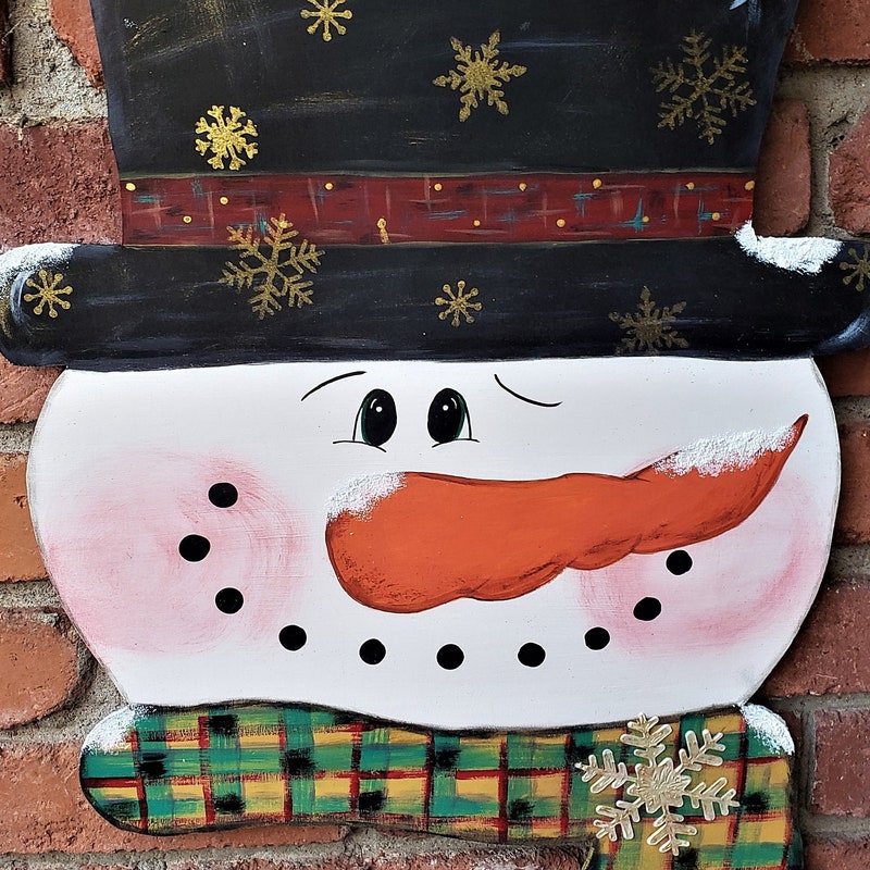 Painted Snowmen - Etsy