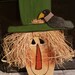 Oversized Silas Scarecrow W/ Black Crow Fall Oversized Wooden Wall ...