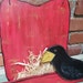 Oversized Silas Scarecrow W/ Black Crow Fall Oversized Wooden Wall ...