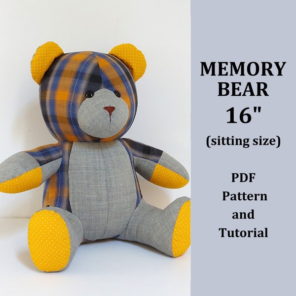 Memory Bear Pattern - Etsy