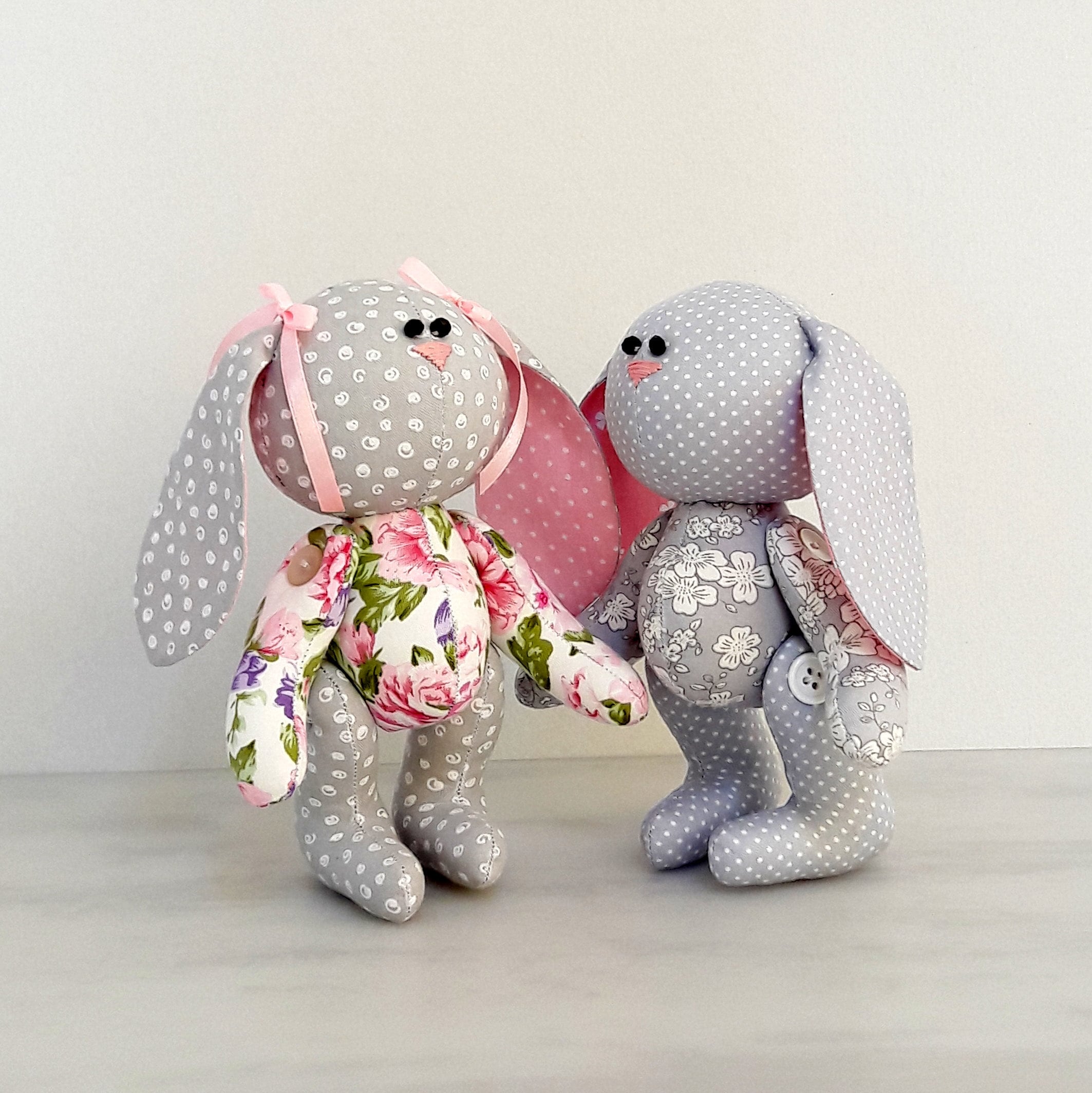 Cute Bunny Pattern Sewing Rabbit Soft Toy Rabbit Pattern Soft - Etsy