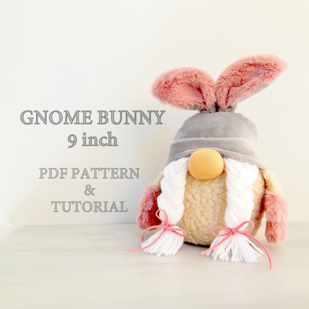 DIY Gnome Gnome Pattern Scandinavian Gnome Bunny Patterns Gnome Sewing ...
