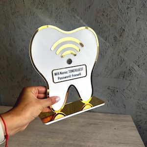 Personalized Tooth QR Code Sign With Logo Dental Office Decor - Etsy