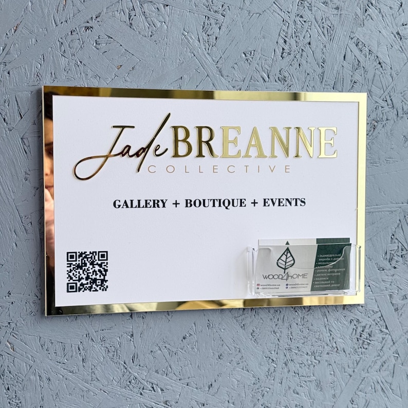 Custom Business Door Sign With Cardholder: Office, Clinic, Hotel ...