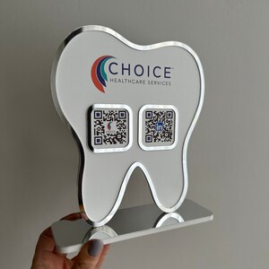 Dental Clinic QR Code Sign: Custom Dentist Office Decor - Etsy