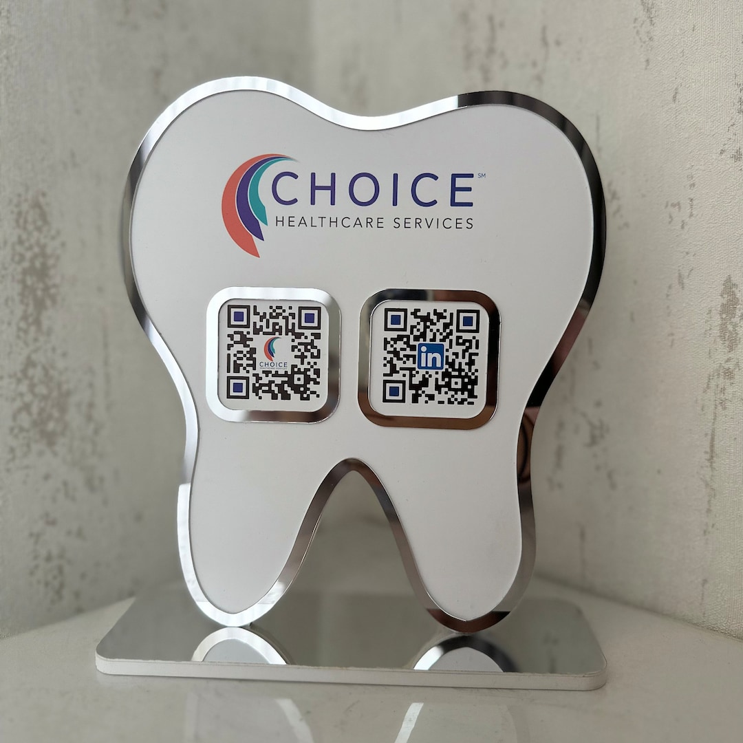 Dental Clinic QR Code Sign: Custom Dentist Office Decor - Etsy