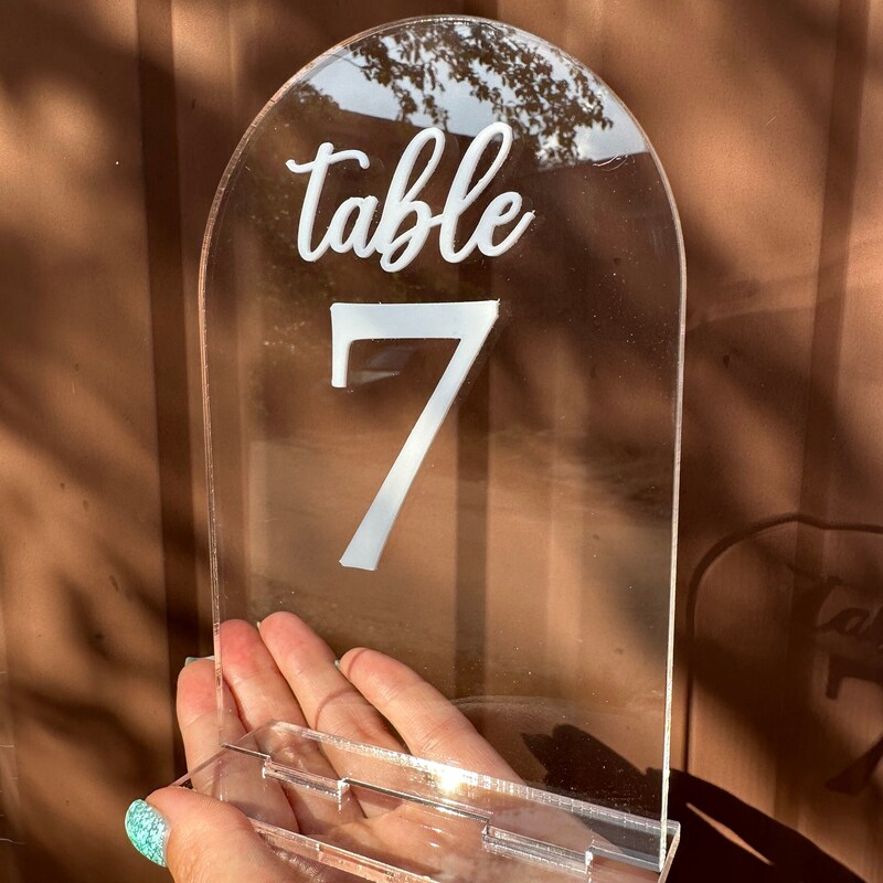 Glitter Table Number - Etsy
