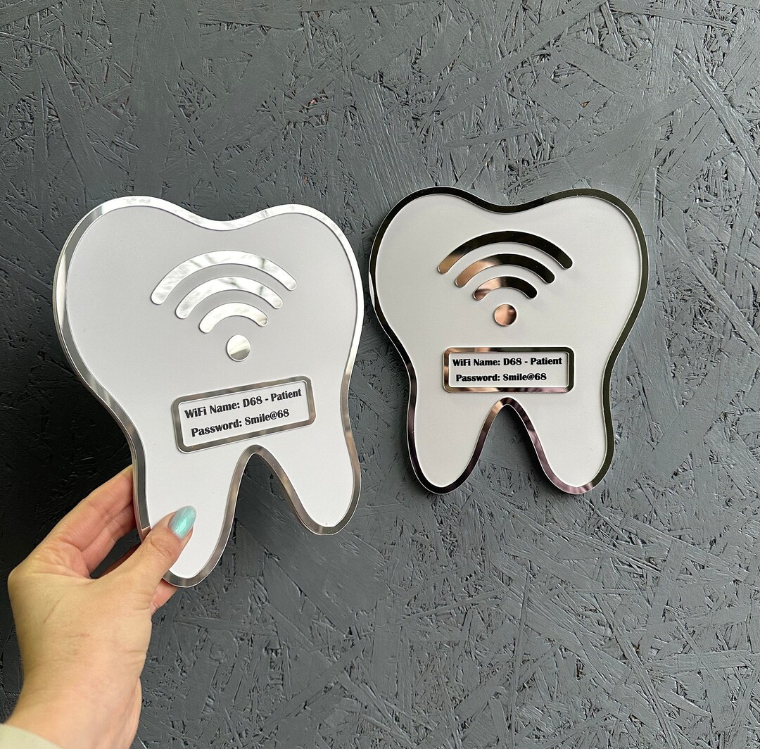 Dentist Office Sign With QR Code: Orthodontist Gift - Etsy
