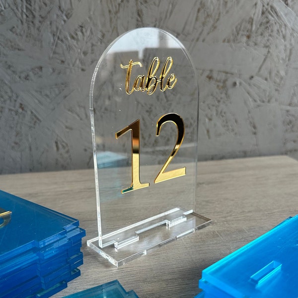 Glitter Table Number - Etsy