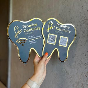 Dental Clinic QR Code Sign: Custom Dentist Office Decor - Etsy
