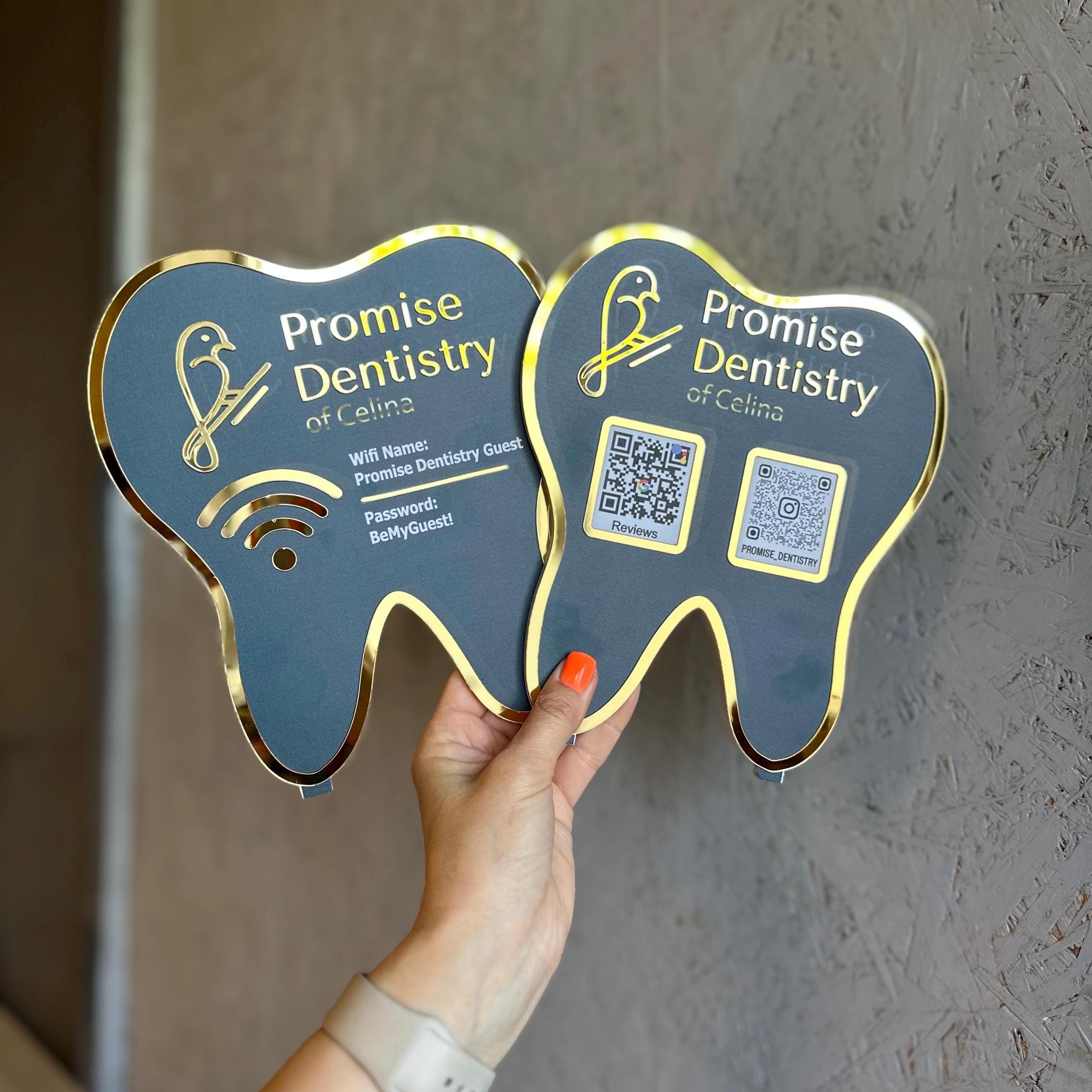 Dental Clinic QR Code Sign: Custom Dentist Office Decor - Etsy