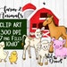 Farm Animal and Barn Clipart Cute Cartoon Baby Farm Animals Clip Art ...