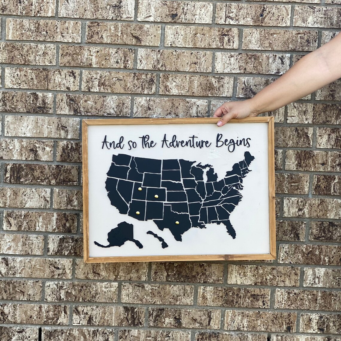 Travel Map, Custom Travel Map, USA Map, Travel USA, Adventure, 3D Map ...