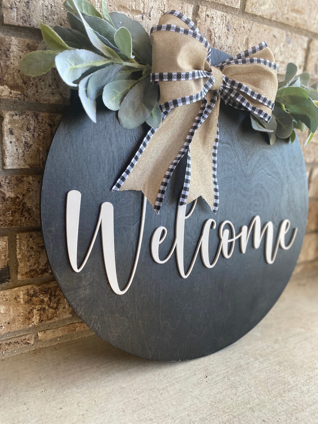Welcome Sign, Door Hanger, Welcome Home, Custom Sign, Front Door Sign ...
