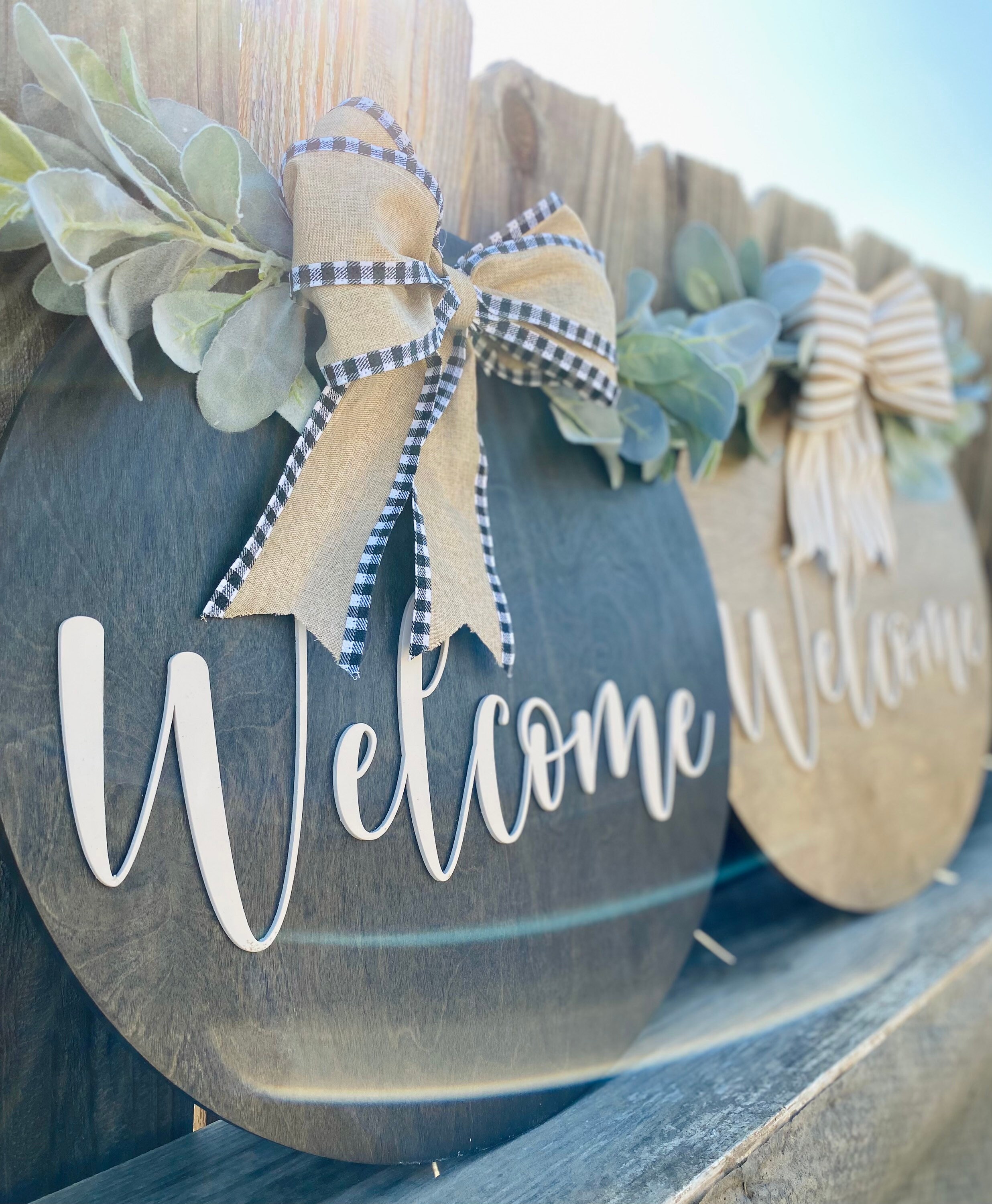 Welcome Sign, Door Hanger, Welcome Home, Custom Sign, Front Door Sign ...